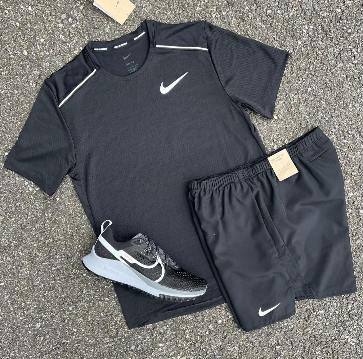 Nike Miler Short Set - Black – HALAL PLUG